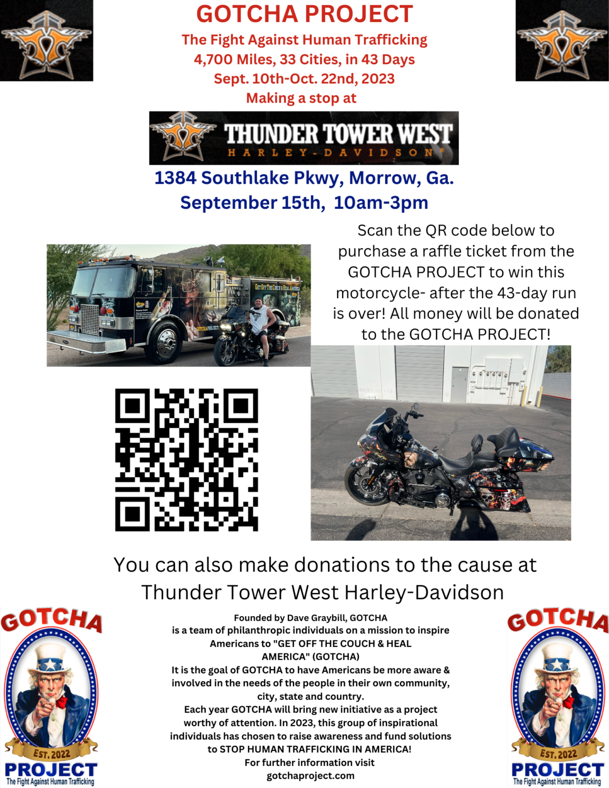 Sept 15th Thunder Tower West Harley Davidson, Morrow (GA) - GOTCHA PROJECT
